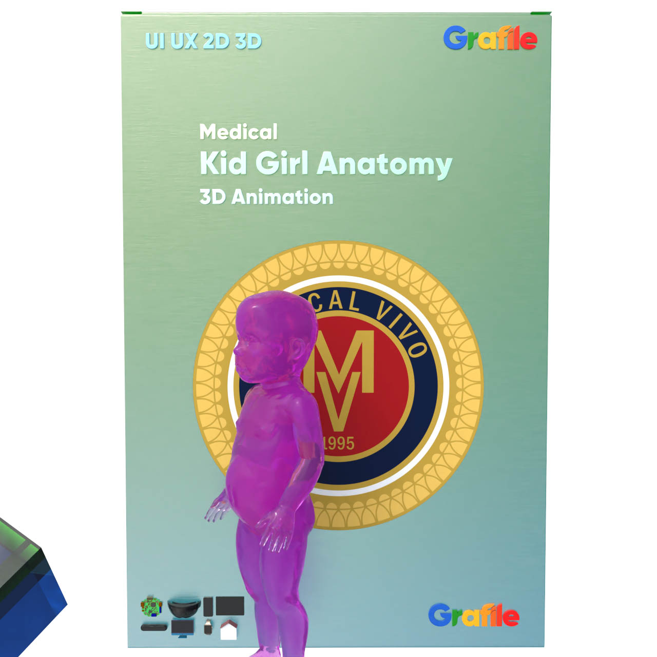 MV Kid Girl Anatomy Medical Anatomy 3D Animation - 2D 3D Resources