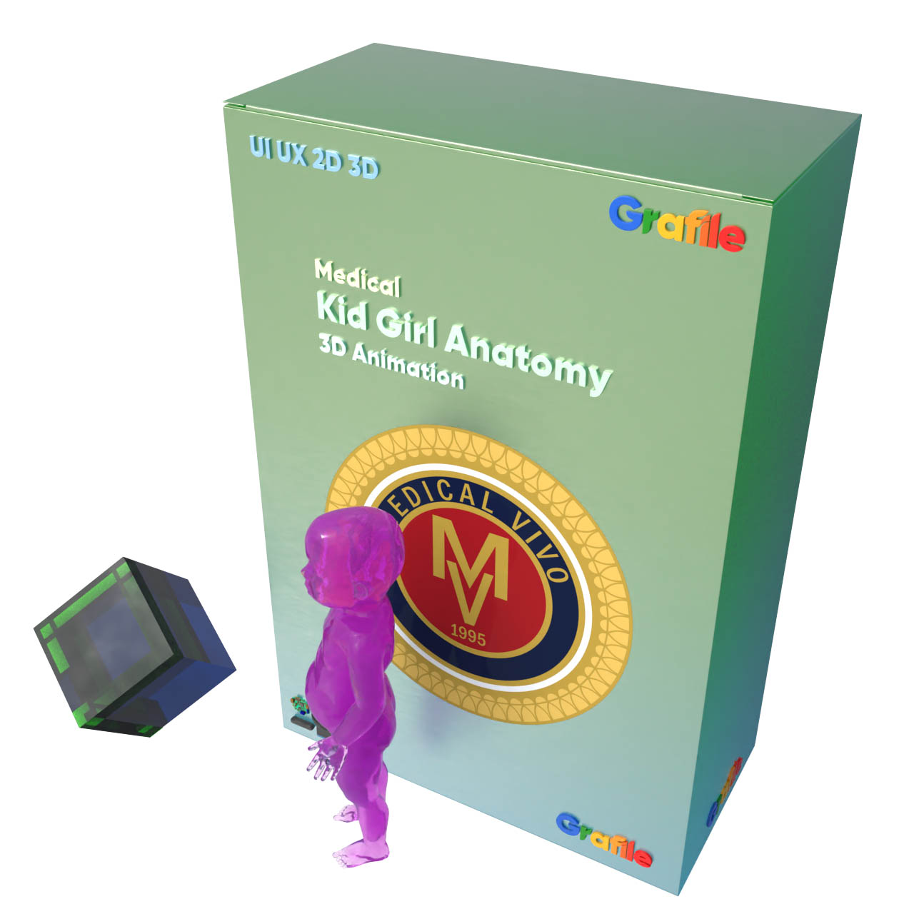 MV Kid Girl Anatomy Medical Anatomy 3D Animation - 2D 3D Resources